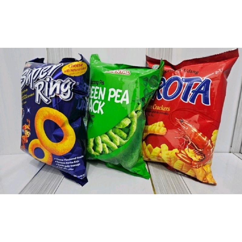 Jual ORIENTAL Super Ring | Rota | Green Pea Snack 60g | Shopee Indonesia