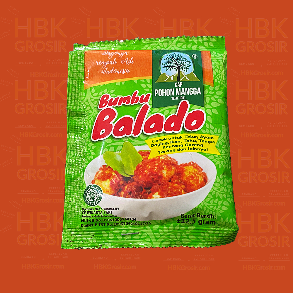 Jual Bumbu Balado Cap Pohon Mangga Kemasan Saset 12.5GR [HBK GROSIR ...