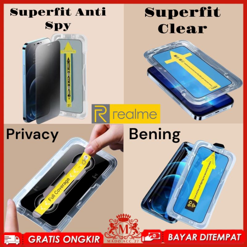 Jual Tempered Glass Superfit Realme C55 C53 C63 C51 C61 C35 C33 C31 C30s C30 C25y C25s C25 C21 ...