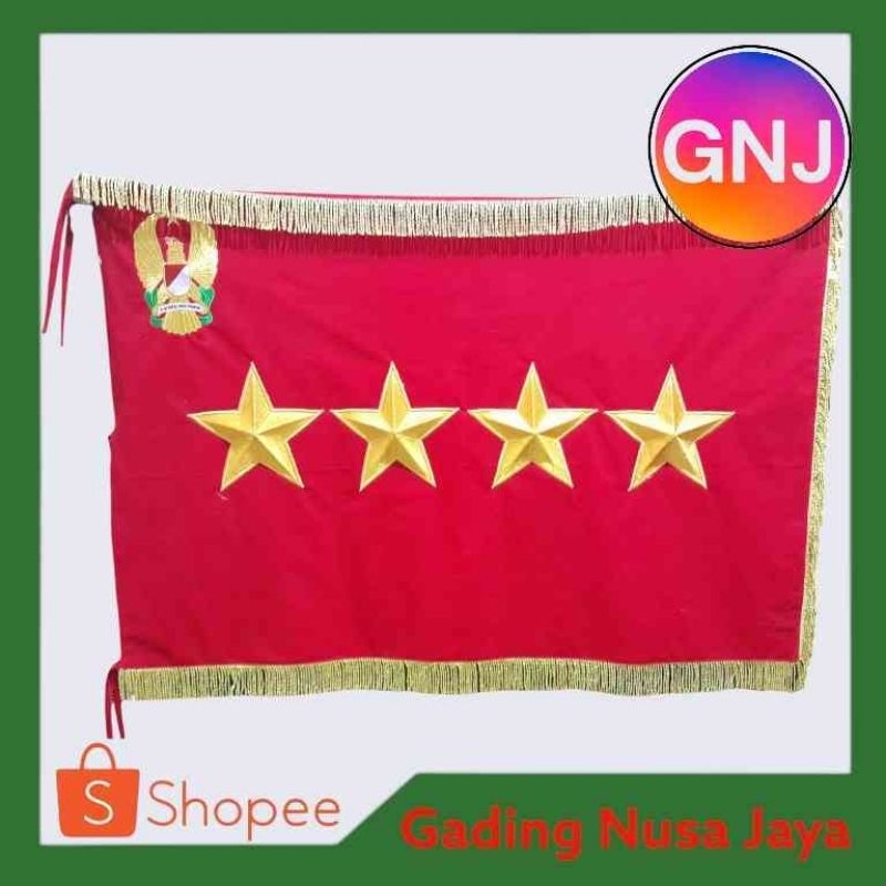 Jual BENDERA PERWIRA TINGGI TNI AD - AL - AU - POLRI BORDIR TIMBUL ...
