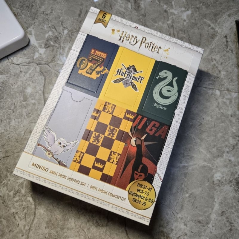 Jual HARRY POTTER x MINISO - ANKLE SOCKS SET SURPRISE BOX / Kaos kaki ...