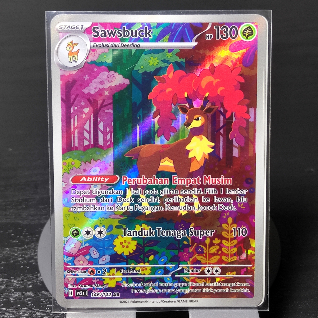 Jual Sawsbuck AR sv5s Art Rare Kartu Pokemon TCG Indonesia ( Gratis ...