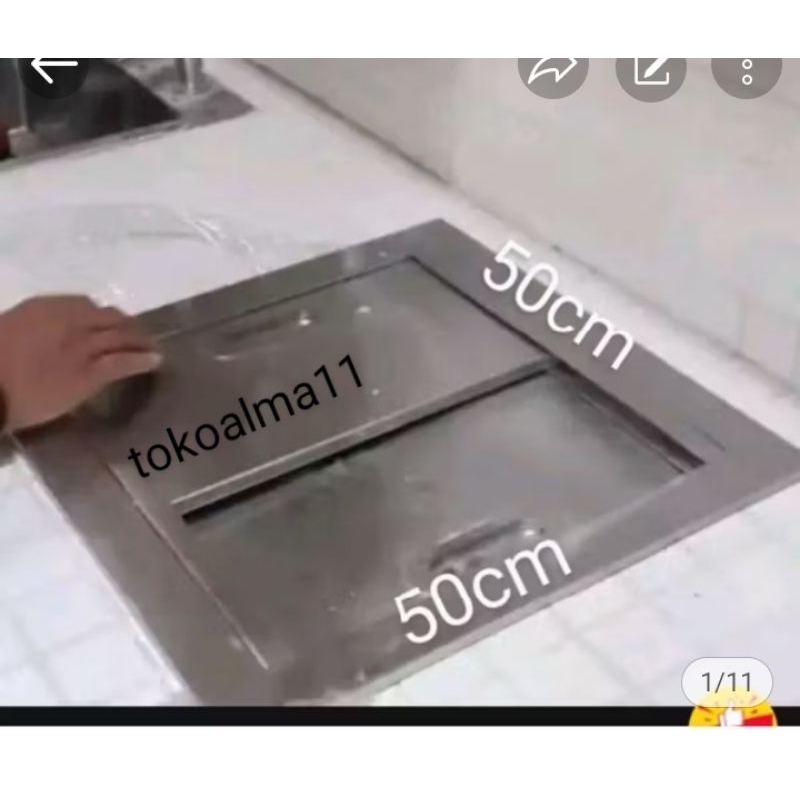 Jual ES BIN / BOX ES STAINLEES 50 x 50 x 40cm ( SUS 304) | Shopee Indonesia