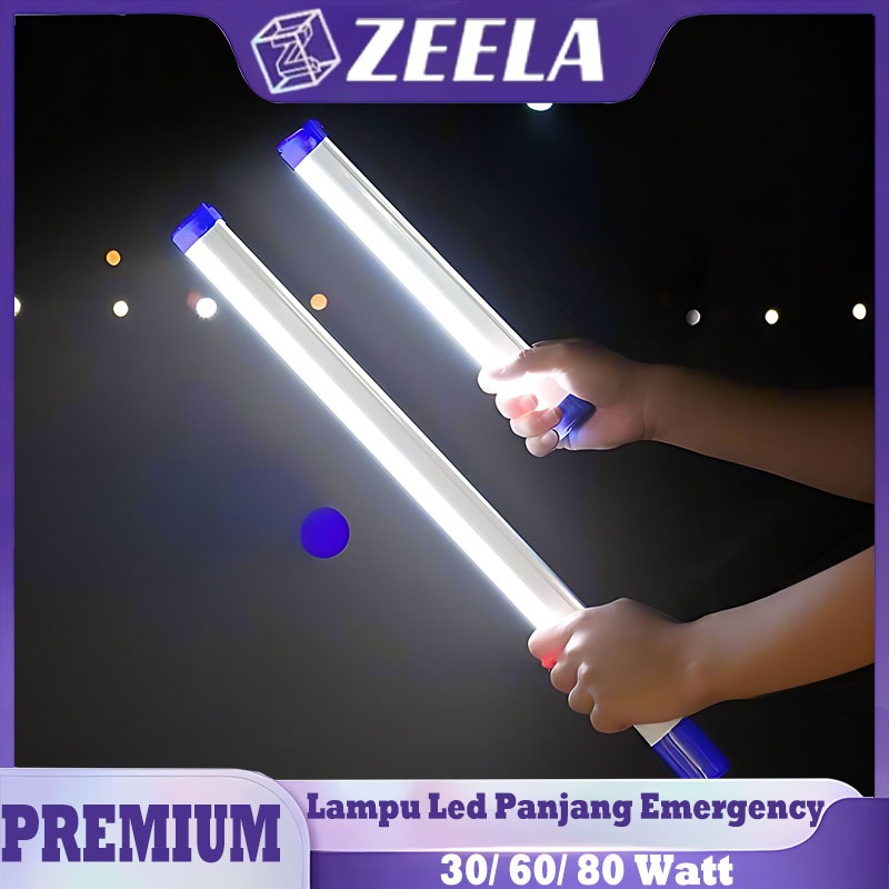 Jual Lampu Emergency Neon Led Panjang 30W 60W 80W T7 USB Bolam Charger Lampu Darurat Portable ...