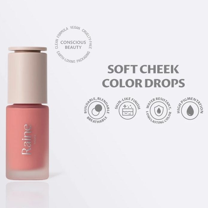Jual [100% Original] Raine Beauty Soft Cheek Color Drops Blush On Warna ...