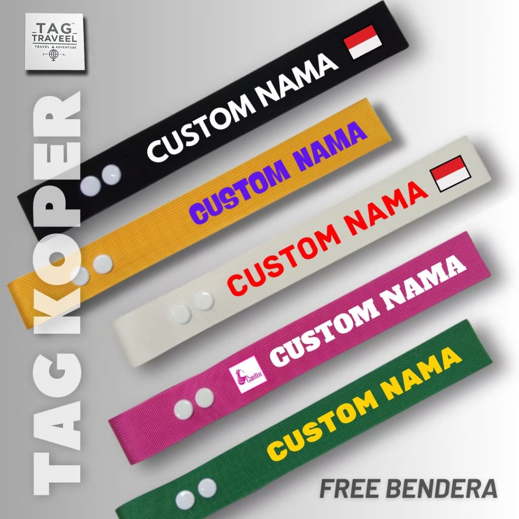 Jual Tag Koper Luggage Tag Bag Tag Gantungan Koper Tas Custom Nama ...