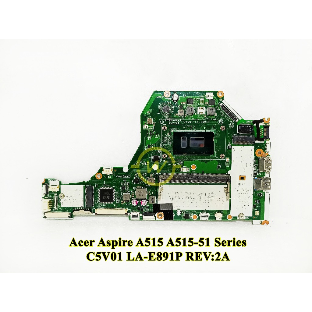 Jual Mainboard Motherboard Mobo Laptop Acer Aspire A515 A515-51 C5V01 LA-E891P REV 2A Series ...
