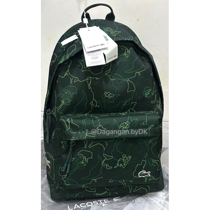Jual Tas Backpack Lacoste Bag Original Resmi 100% Green Army | Shopee ...