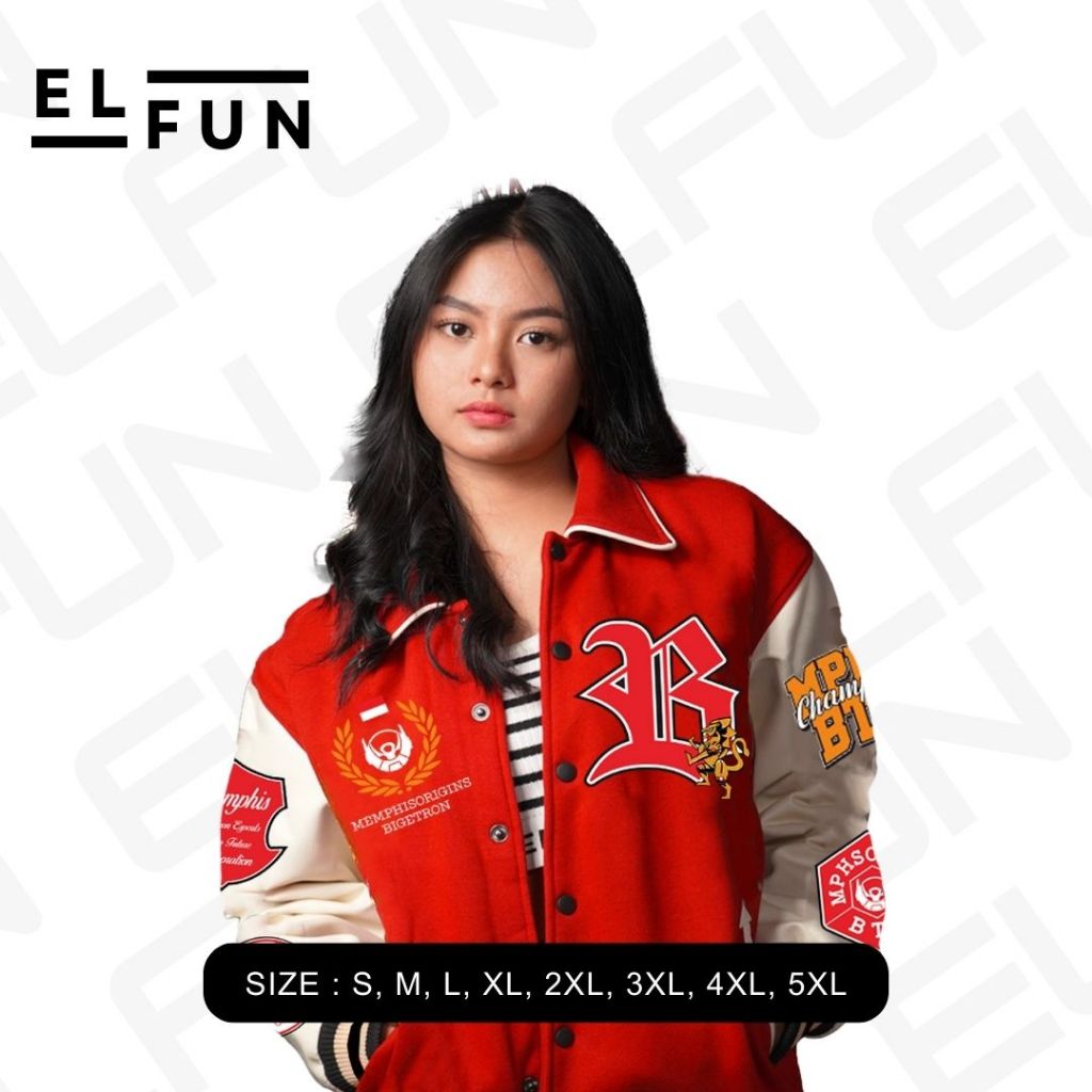 Jual JAKET VARSITY BTR x MEMPHIS RETRO FUTURISTIC RRQ EVOS ONIC ALTER ...