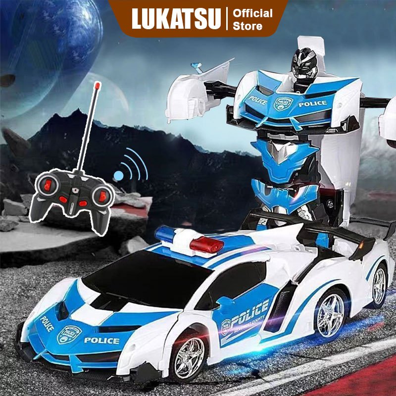 Jual LUKATSU Mainan Mobil Remote Control Transformasi Anak Mobil Sport ...