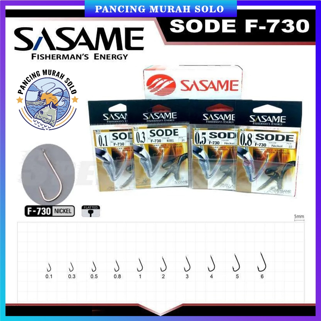Jual Kail Pancing Sasame Sode F-730 Tajam anti mocel khusus ikan micro | Shopee Indonesia