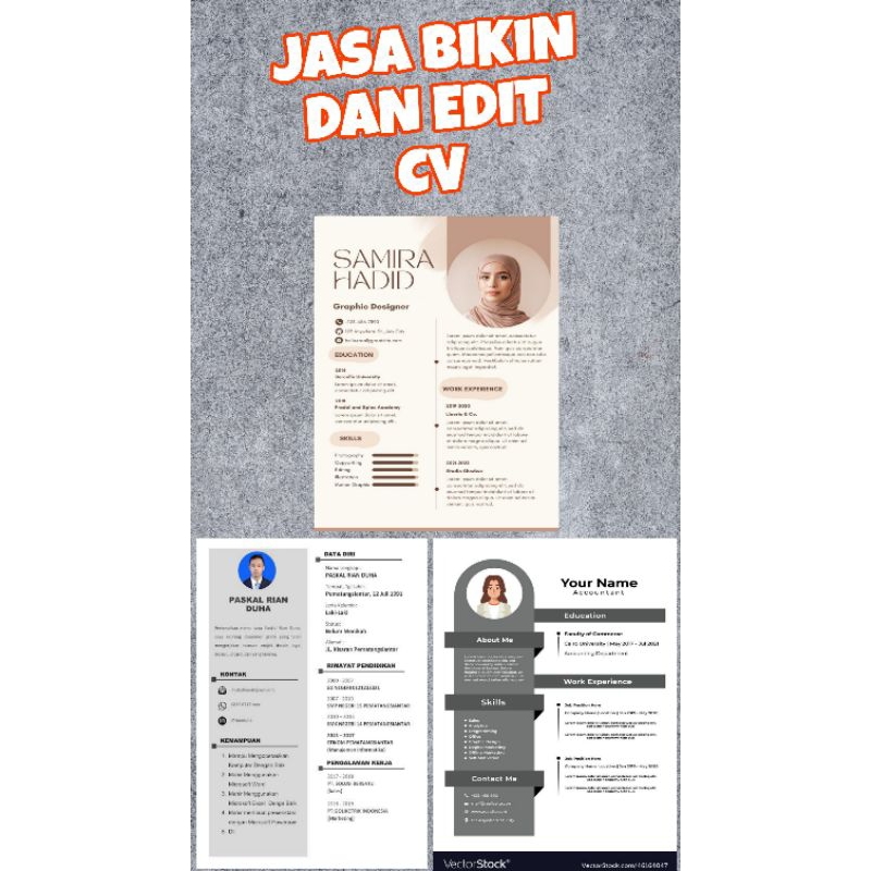 Jual JASA PEMBUATAN CV | Shopee Indonesia