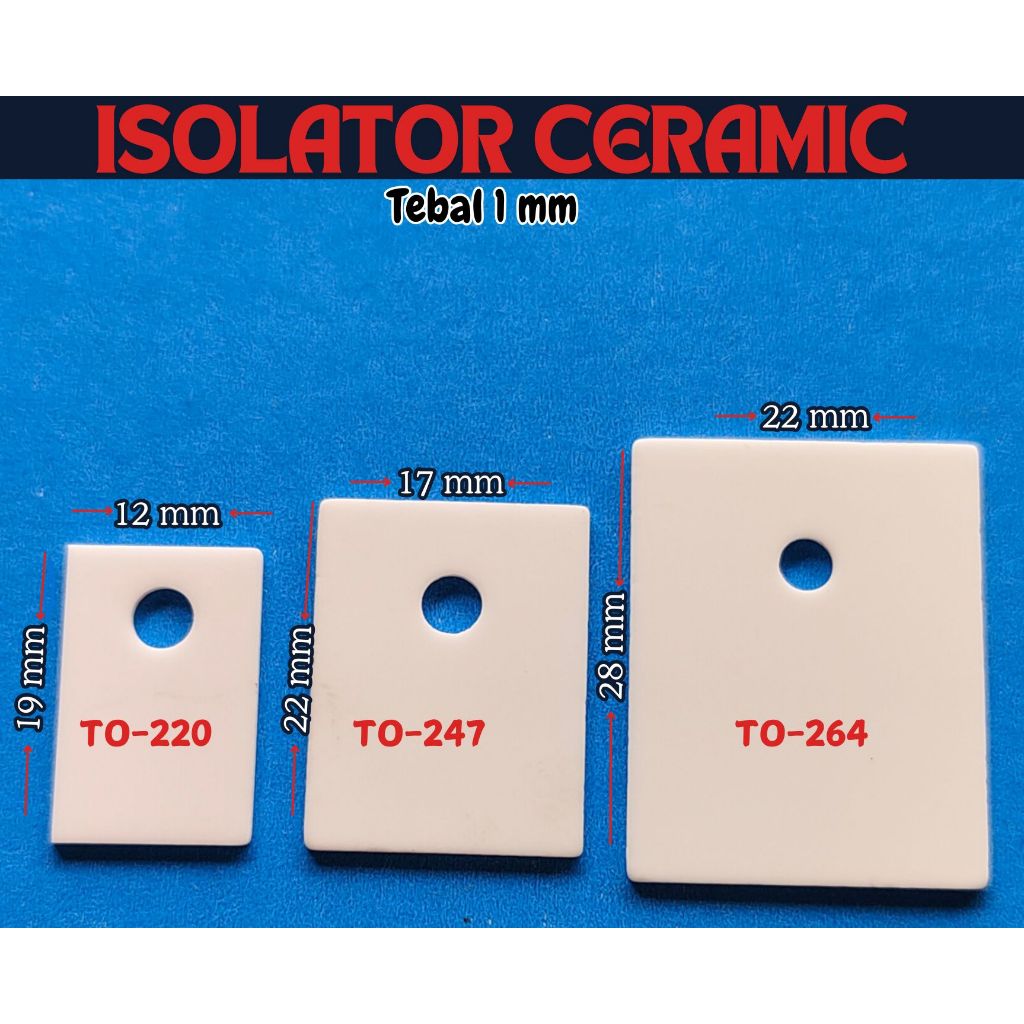 Jual ISOLATOR CERAMIC UNTUK TRANSISTOR & MOSFET | Shopee Indonesia