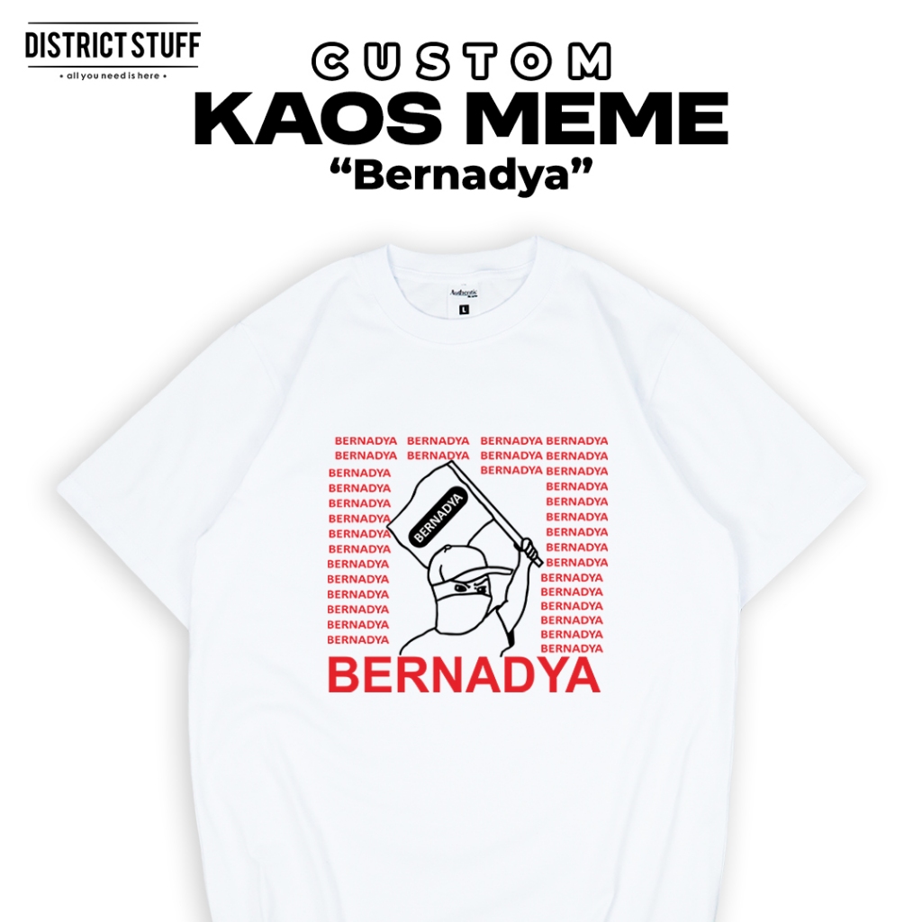 Jual Kaos Sablon Custom Nama Bucin Meme Bernadya Pria Wanita Baju ...