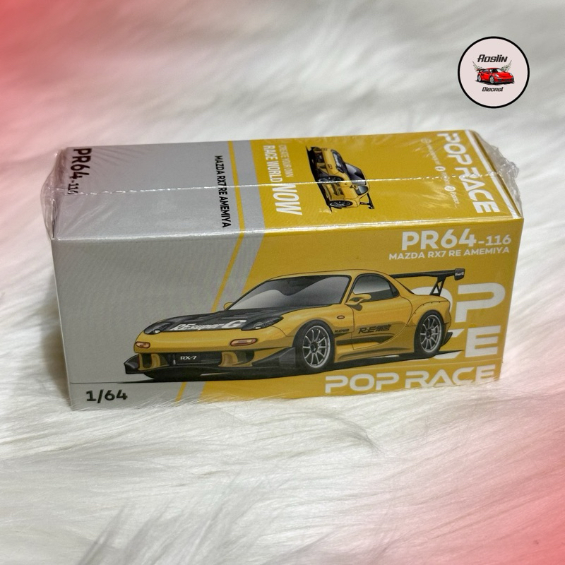 Jual Diecast 1:64 PR640116 - Pop Race Mazda RX-7 FD3S RE-Anemiya Widebody Yellow | Shopee Indonesia