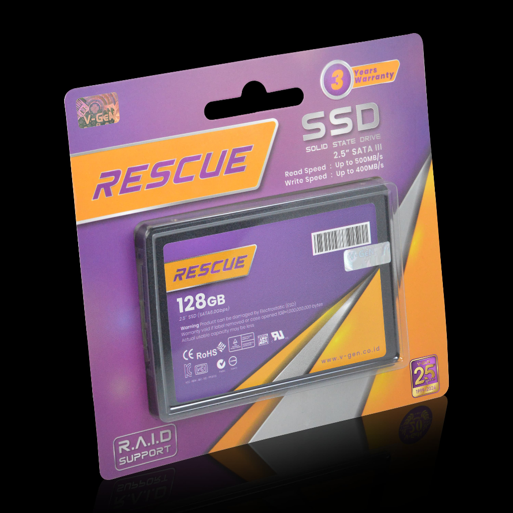 Jual Solid State Drive SSD 128GB V-GeN RESCUE SATA 3 | Shopee Indonesia