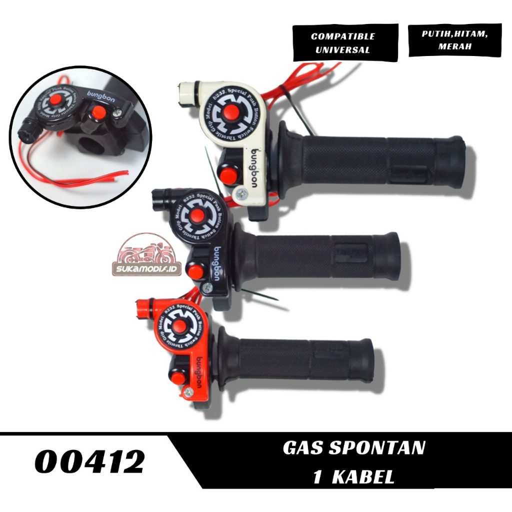 Jual Gas Spontan Bungbon Set Warna 1 Kabel Plus 2 Tombol Starter Dan ...