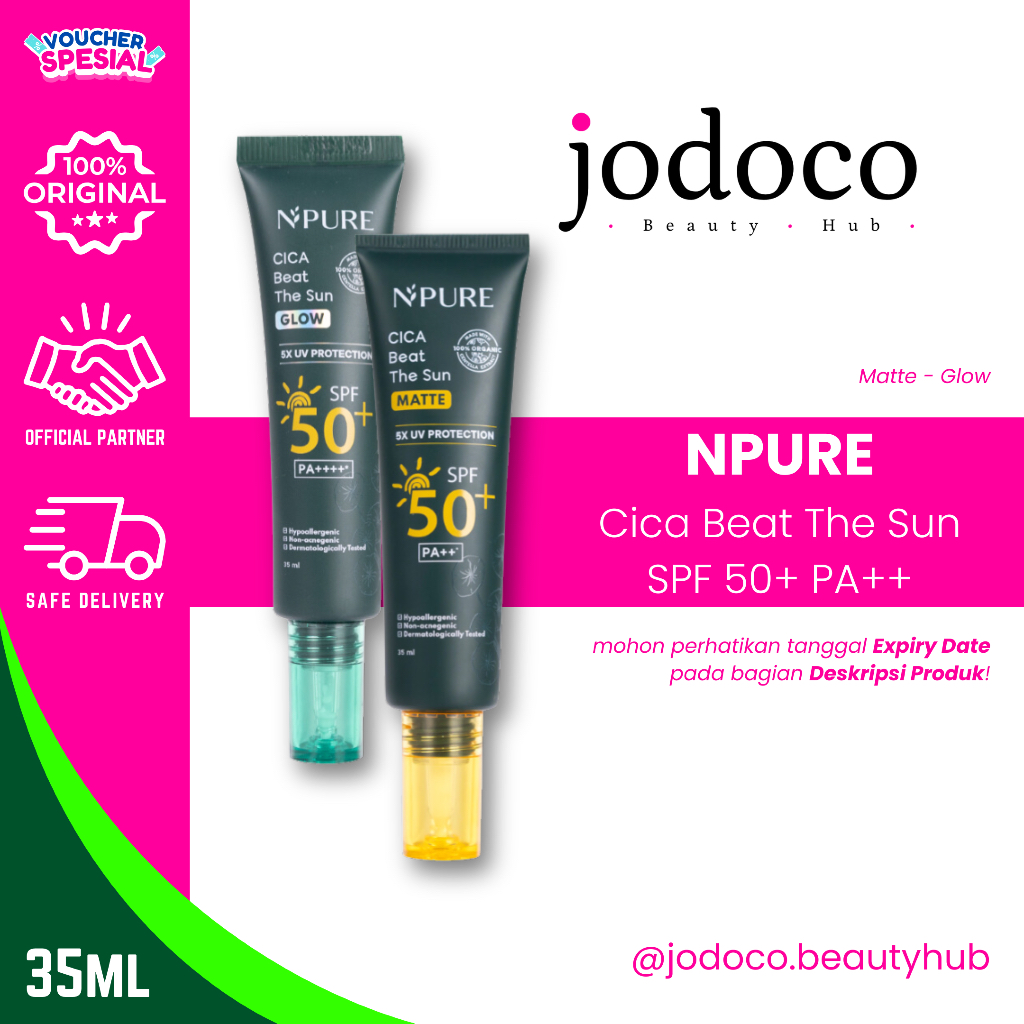 Jual NPure Sunscreen BTS Beat The Sun Sunscreen SPF50 PA++++ 35ml Cica ...