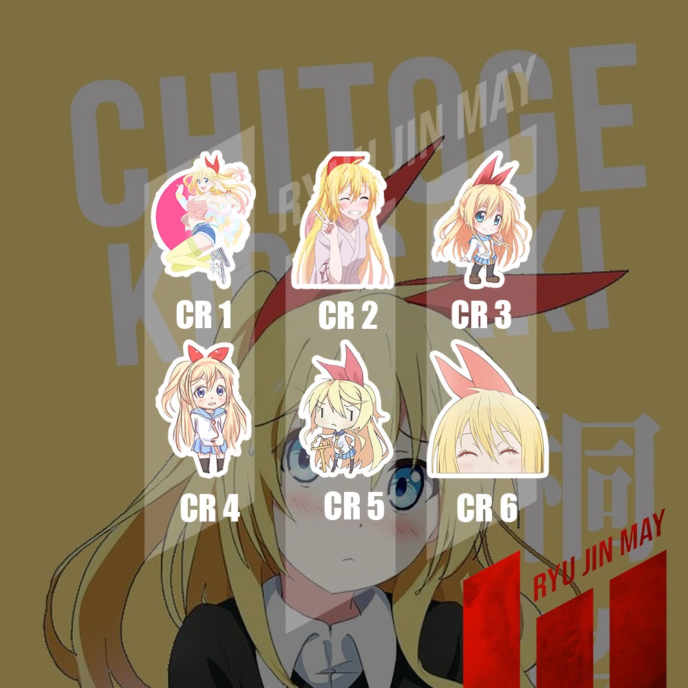 Jual Sticker Anime - Nisekoi - Chitoge Kirisaki | Shopee Indonesia