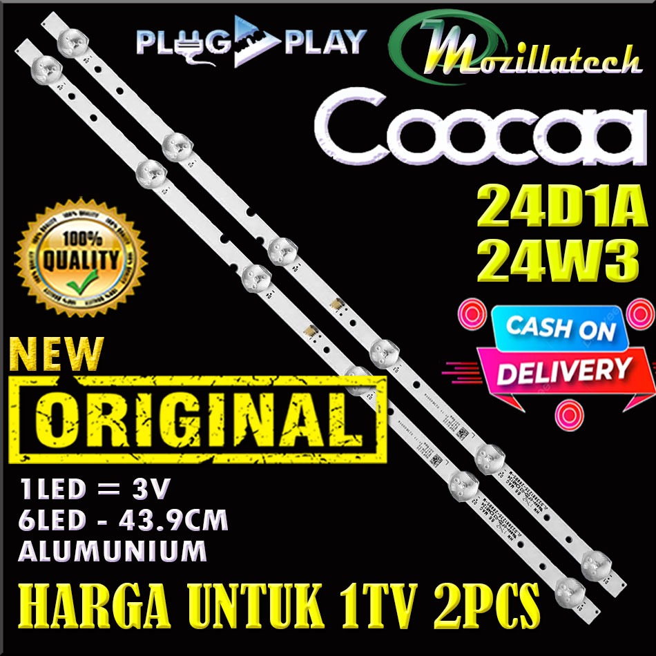 Jual BACKLIGHT COOCAA 24D1A 24W3 BACKLIGHT TV LED COOCAA 24D1A 24W3 | Shopee Indonesia
