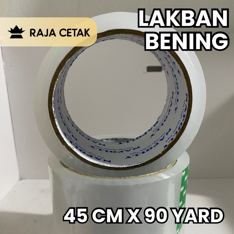 Jual Lakban Bening Isolasi Besar Napolly 90 Yard | Shopee Indonesia
