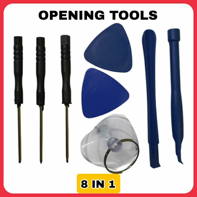 Jual OBENG SET OPENING TOOLS 8 IN 1 HANDPHONE PAKET HEMAT | Shopee ...