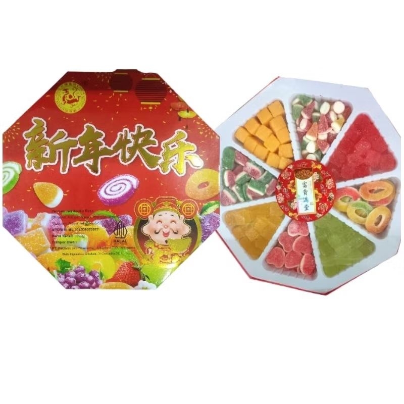 Jual Pak cen thang Chen Liang Ji permen jelly aneka rasa buah mix segi ...