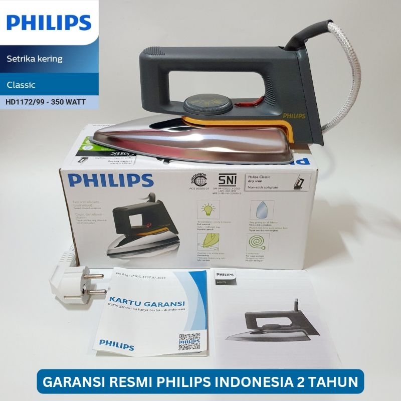 Jual Philips Setrika Kering Classic HD1172/99 - 350 Watt (GROSIR ...