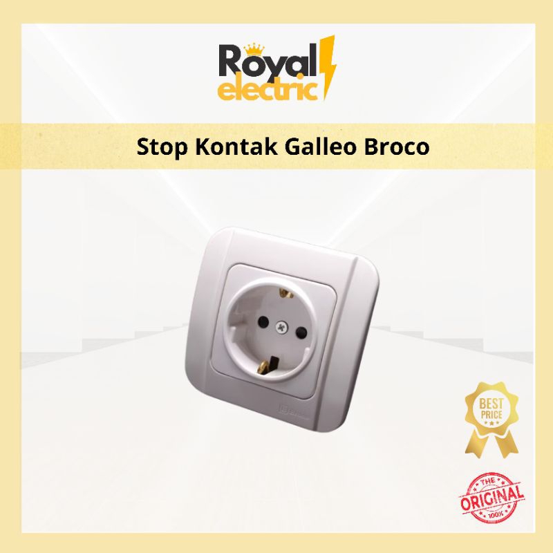 Jual Broco Electrical Galleo G151 Stop Kontak (non CP) Galleo | Shopee ...