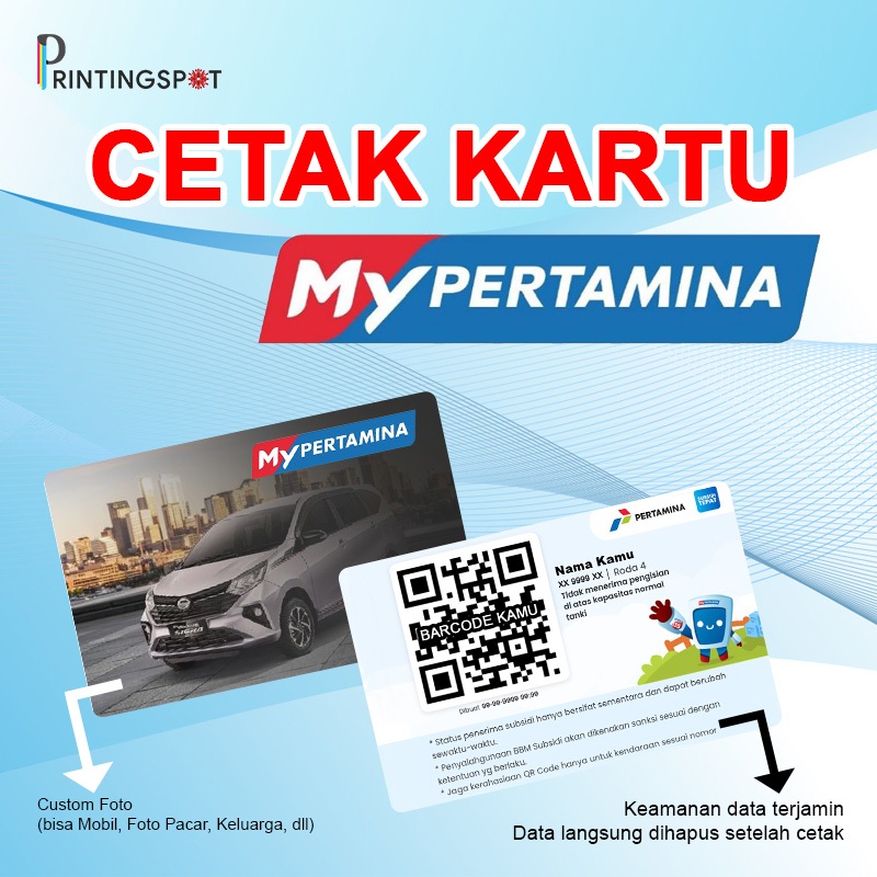 Jual CETAK KARTU MY PERTAMINA SEHARI JADI BISA CUSTOM Tambah Foto Bisa Cetak Satuan | Shopee ...