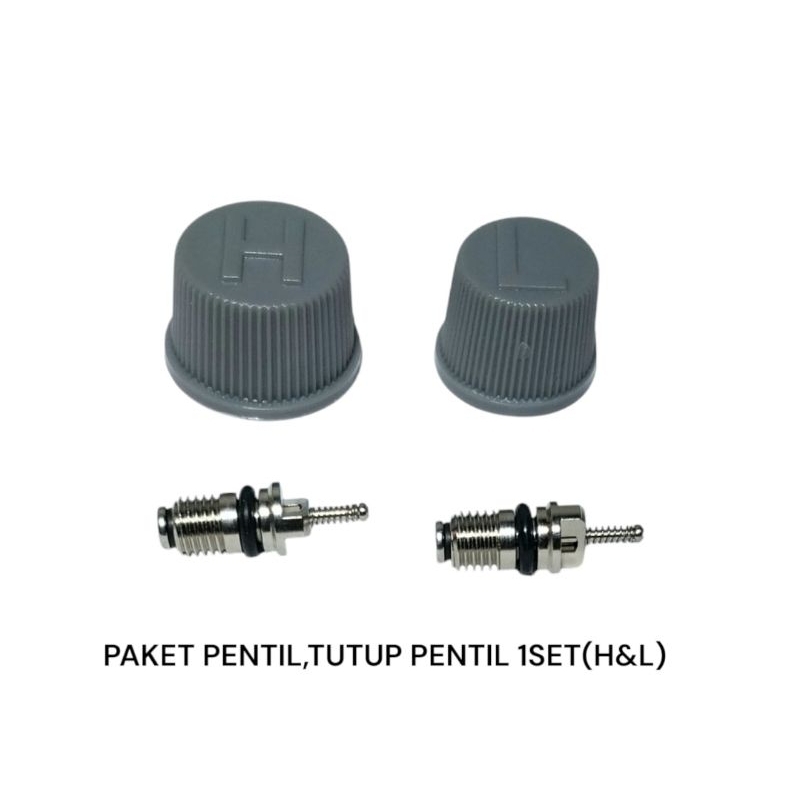 Jual PAKET TUTUP PENTIL AC MOBIL + PENTIL AC MOBIL R134 R134A SEPASANG ...