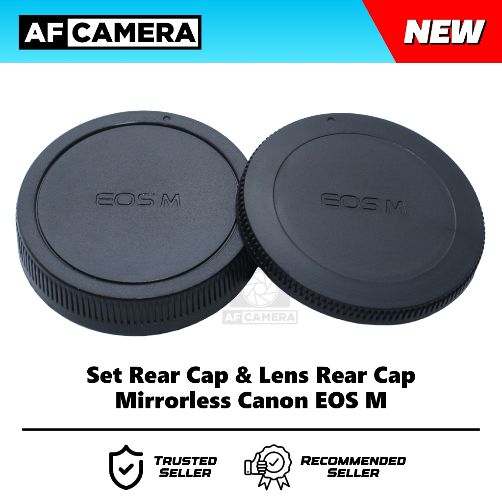 Jual Set Body Cap & Lens Rear Cap Cover Canon EFM Eos M Tutup Body ...