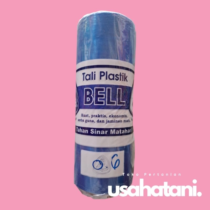 Jual Tali Plastik Biru BELL 0,6mm ( Tali Biru / Tali Lanjaran / Tali ...