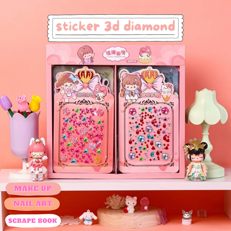 Jual -SS- STIKER AESTHETIC GEM STONE 3D / STIKER AESTHETIC SERBAGUNA ...