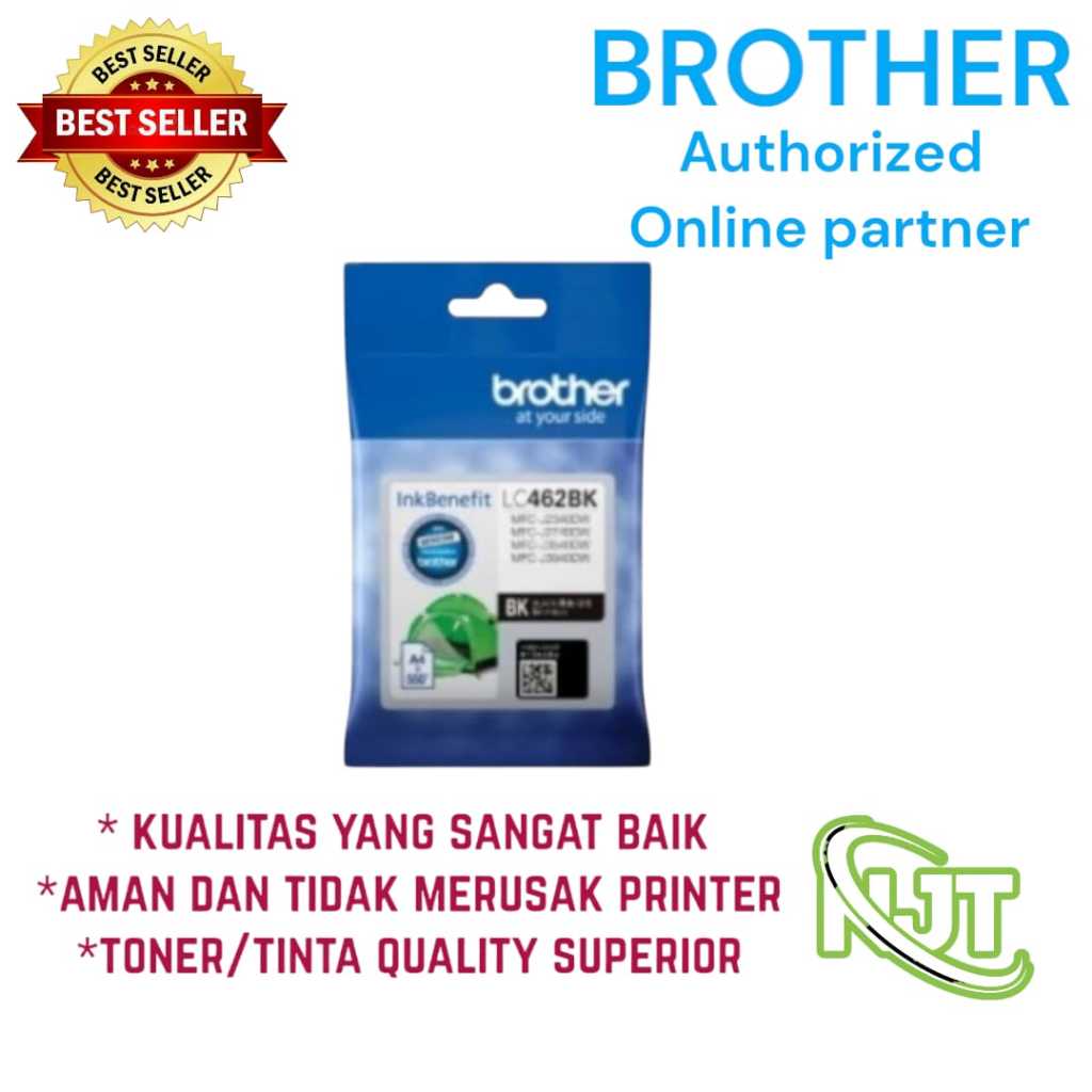 Jual Brother Ink LC-462 BK C M Y For MFC-J3540DW Tinta LC462 ORIGINAL ...