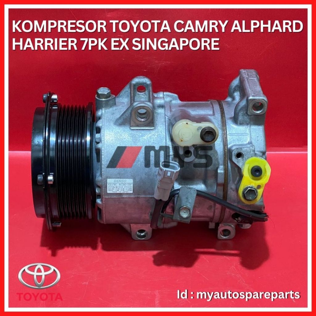 Jual COMPRESSOR AC Mobil TOYOTA Camry Alphard Harrier 7PK KOMPRESOR EX ...