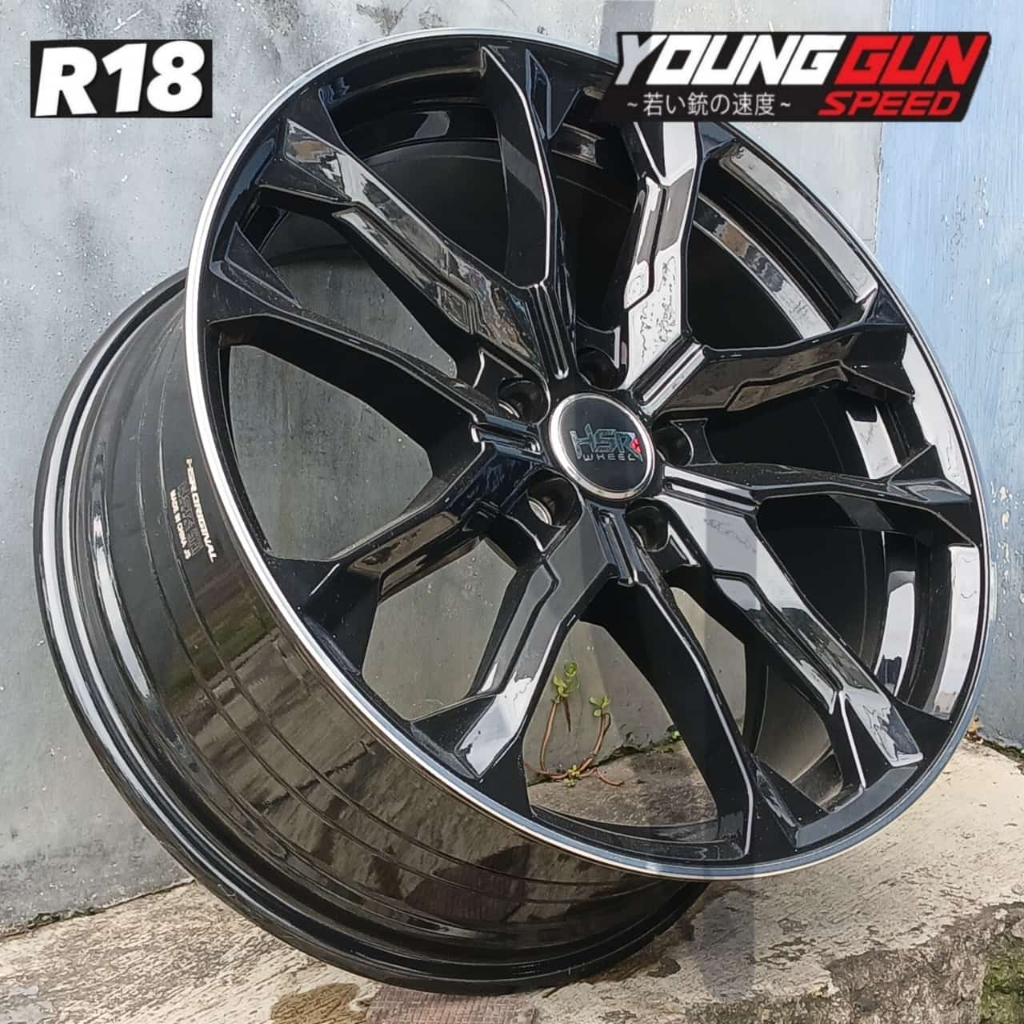 Jual velg mobil racing ring 18 hsr wangon pcd 5x100 untuk toyota 86 all ...