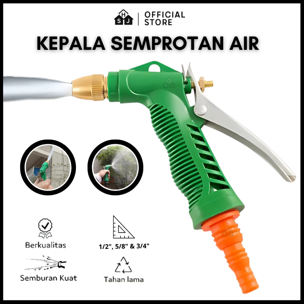 Jual Semprotan Air Taman Cuci Mobil Motor Hose Noozle / Kepala ...