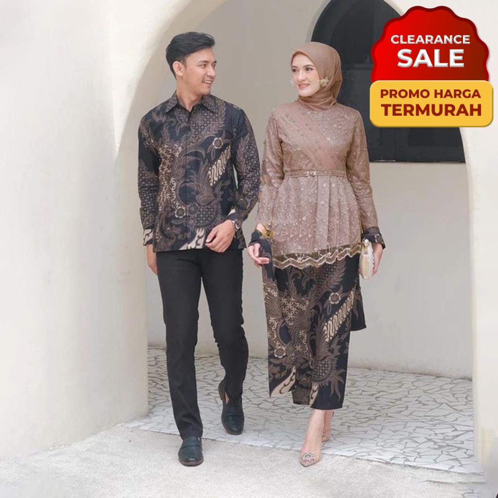 Jual Batik Couple Termurah - Kebaya Couple Brokat Modern Lumila Wisuda ...