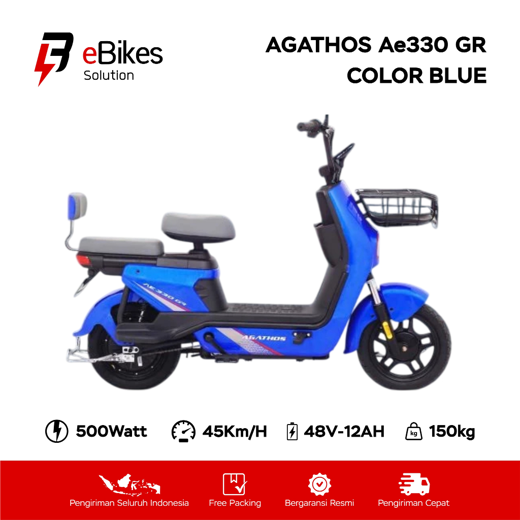 Jual Sepeda Listrik Pacific Agathos AE 330 GR 500 Watt - Garansi Resmi | Shopee Indonesia
