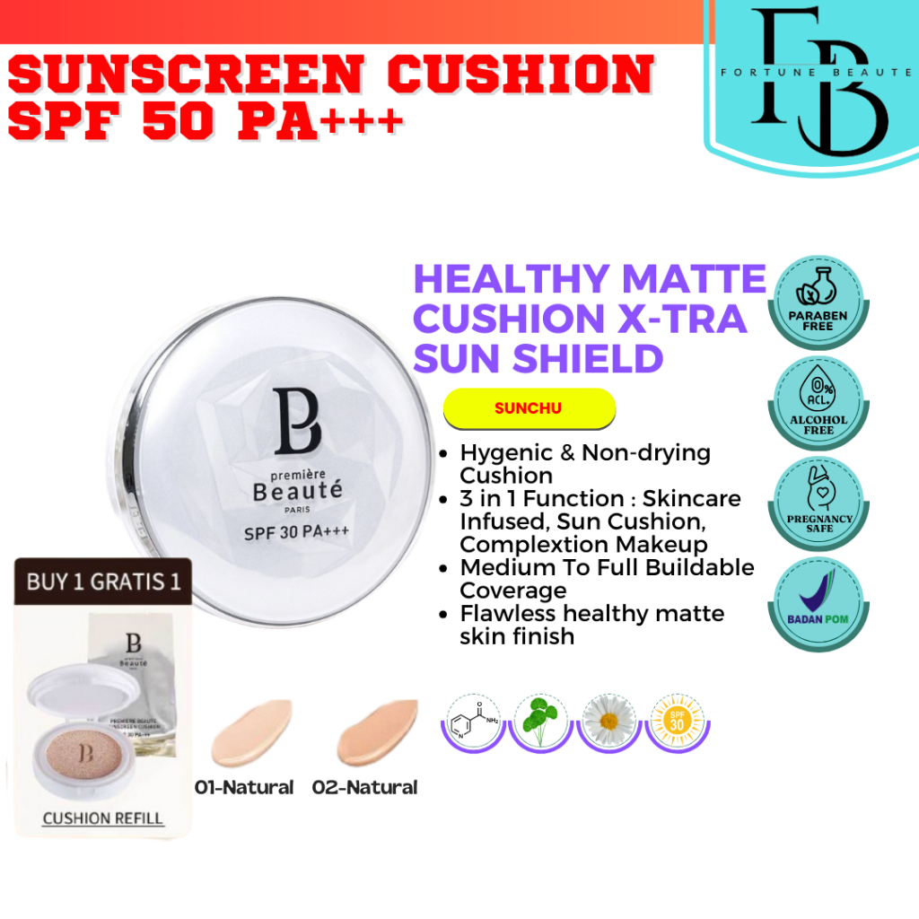Jual SUNSCREEN CUSHION SPF 30 PA [Buy 1 Gratis1 REFILL] High Coverage ...