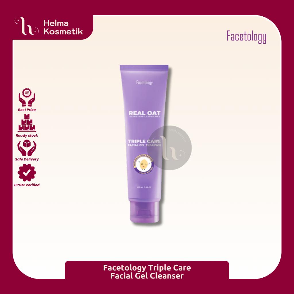 Jual Facetology Triple Care Facial Gel Cleanser sabun cuci muka gentle ...