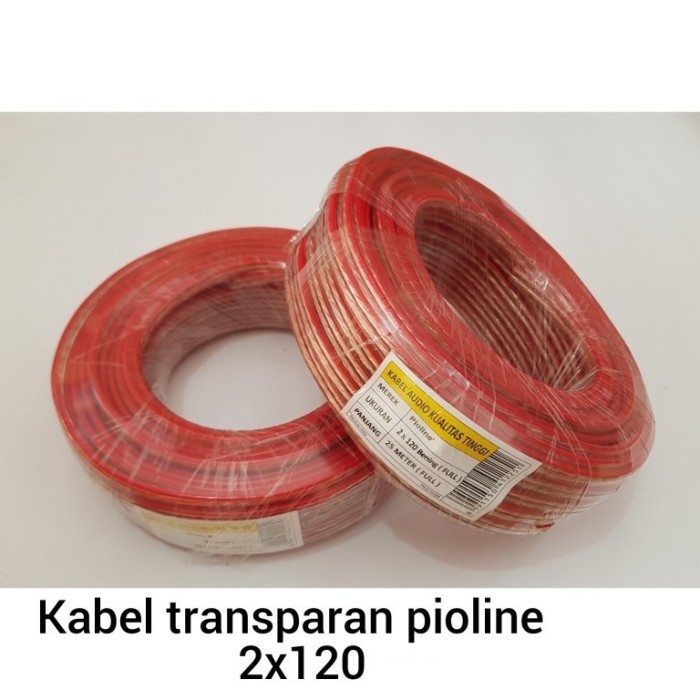 Jual KABEL LISTRIK TRANSPARAN AUDIO MONSTER PIOLINE 2X120 25M 25METER ...