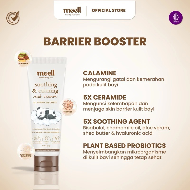 Jual Moell Soothing & Calming Rub Cream 50gr | Shopee Indonesia
