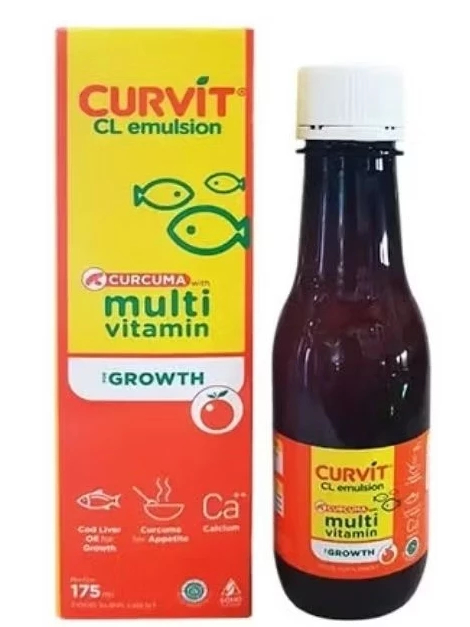 Jual curvit Cl emulsion multi vitamin growth 175ml | Shopee Indonesia