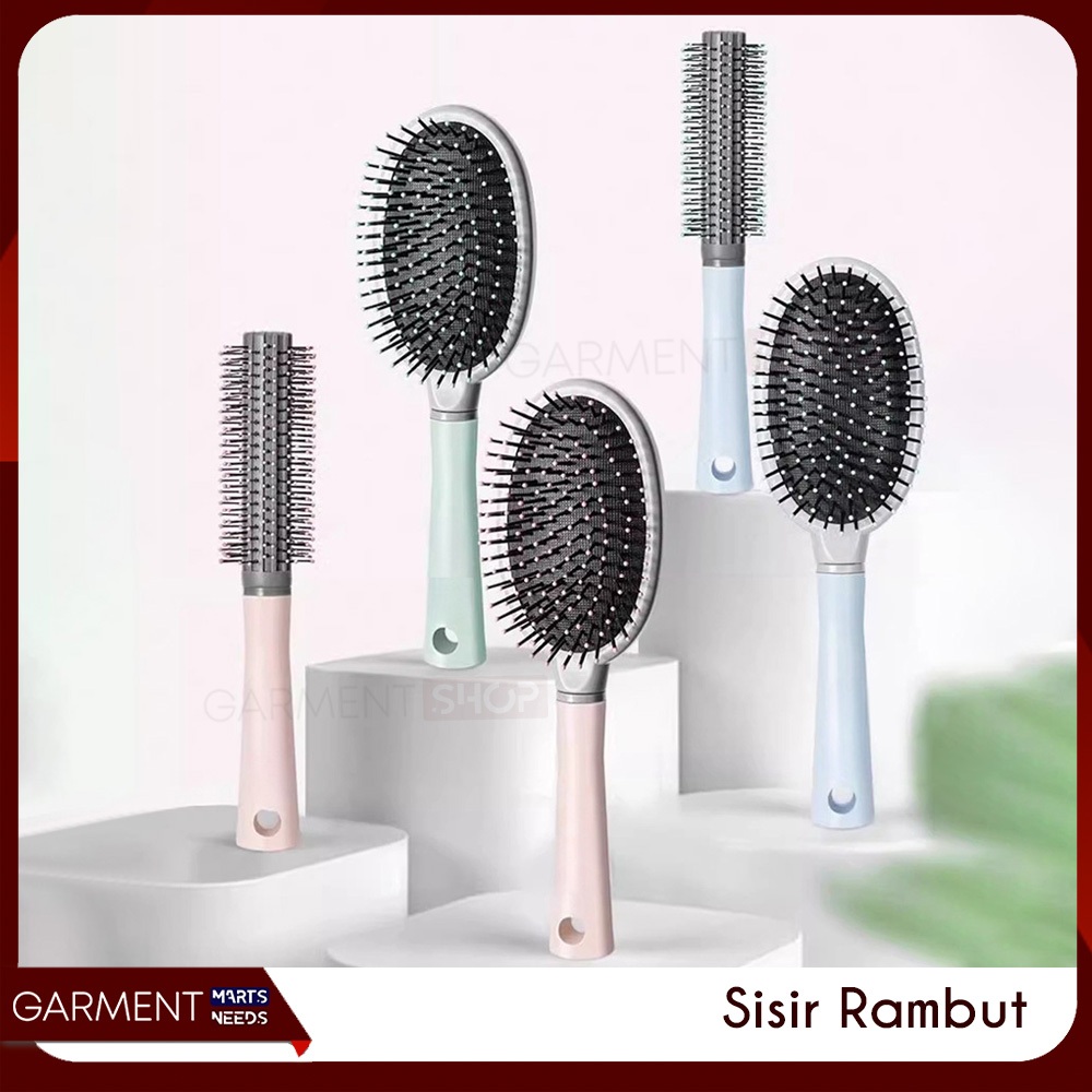 Jual SIRROL SIRBUL - Sisir Rambut Wanita Besar Anti Kusut Cushion Comb ...