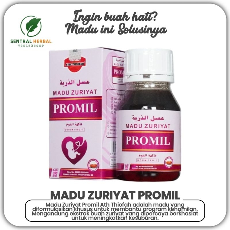 Jual Madu Promil Zuriyat Ath Thoifah Program Ibu Hamil Isi 350 Gram ...