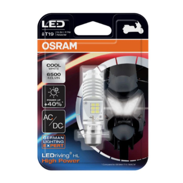 Jual Osram LED T19 Warna Putih untuk Bebek / Matic Lampu Depan Motor | Shopee Indonesia