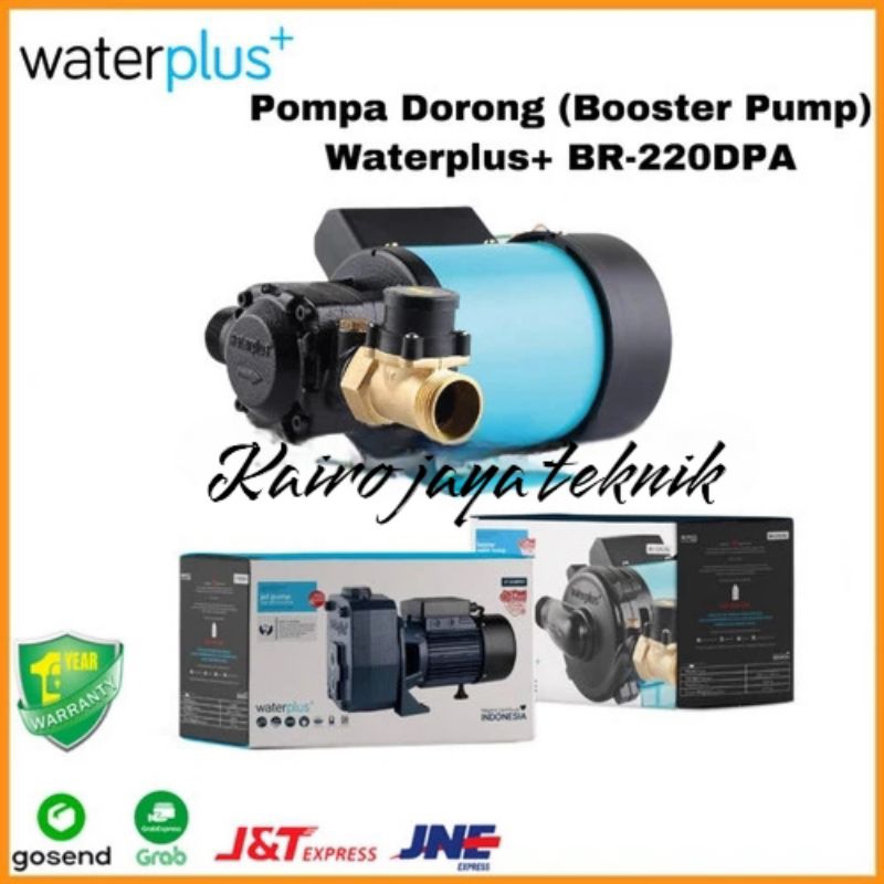 Jual Pompa Dorong Booster Pump Waterplus BR-220DPA Lengkap Bergaransi ...