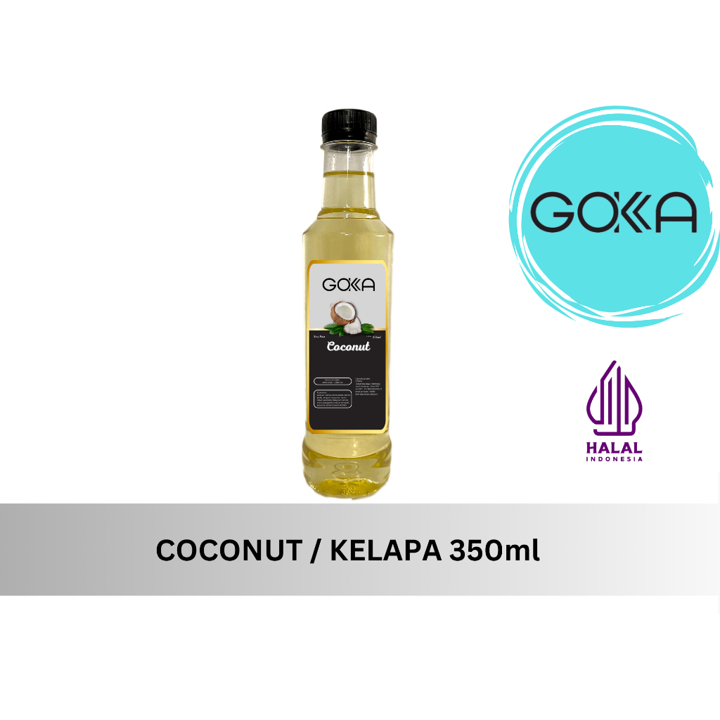 Jual GOKKA Sirup Minuman Rasa Kelapa (Coconut) 350ml Syrup | Shopee ...